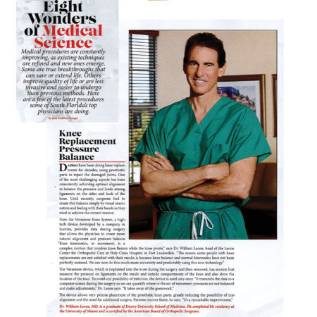 Becker’s Healthcare Review – Orthopedic Surgeon to Know, Dr. William ...