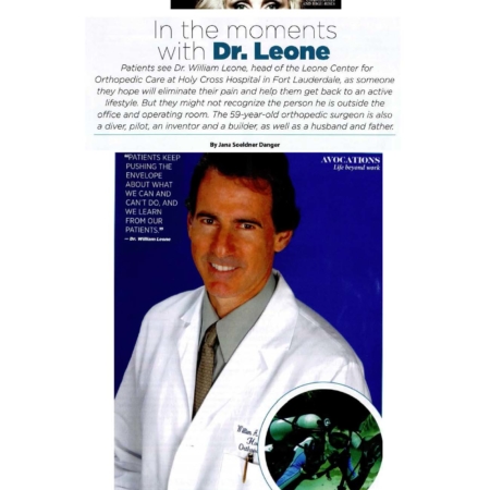 Becker’s Healthcare Review – Orthopedic Surgeon to Know, Dr. William ...